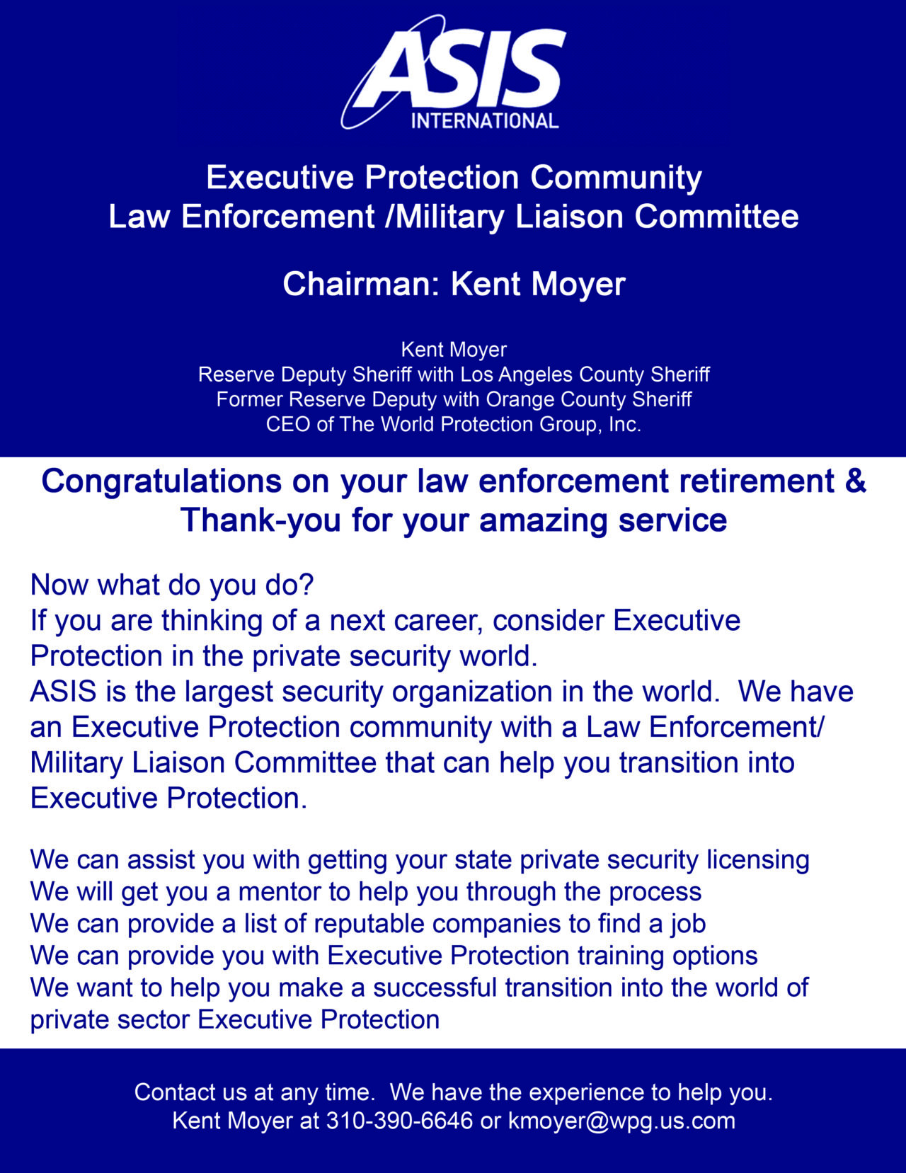 Transitioning From Law Enforcement Into Executive Protection